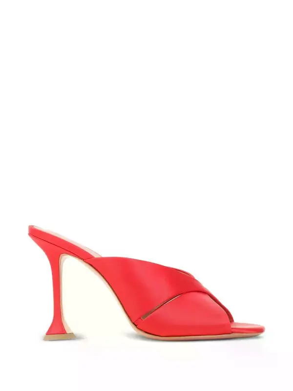 Amina Muaddi Salma Sandals - Red