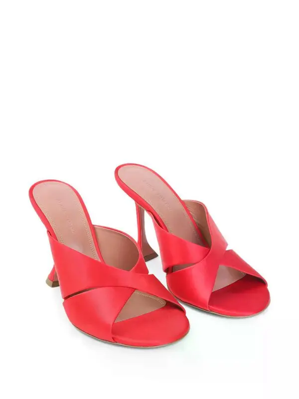 Amina Muaddi Salma Sandals - Red