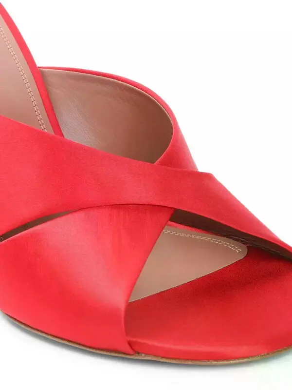 Amina Muaddi Salma Sandals - Red