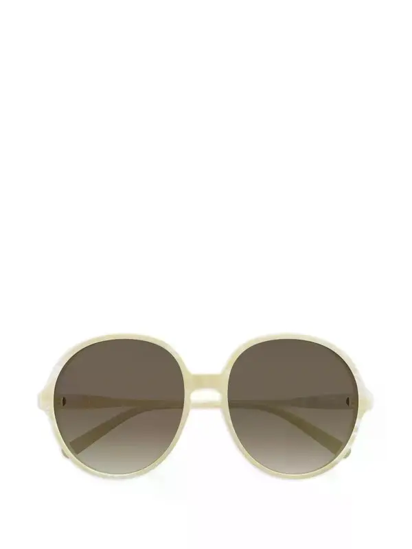 Valentino Garavani Vlogo Round-frame Sunglasses - Neutrals