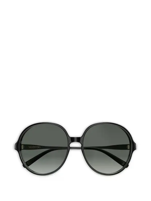 Valentino Garavani Vlogo Round-frame Sunglasses - Black