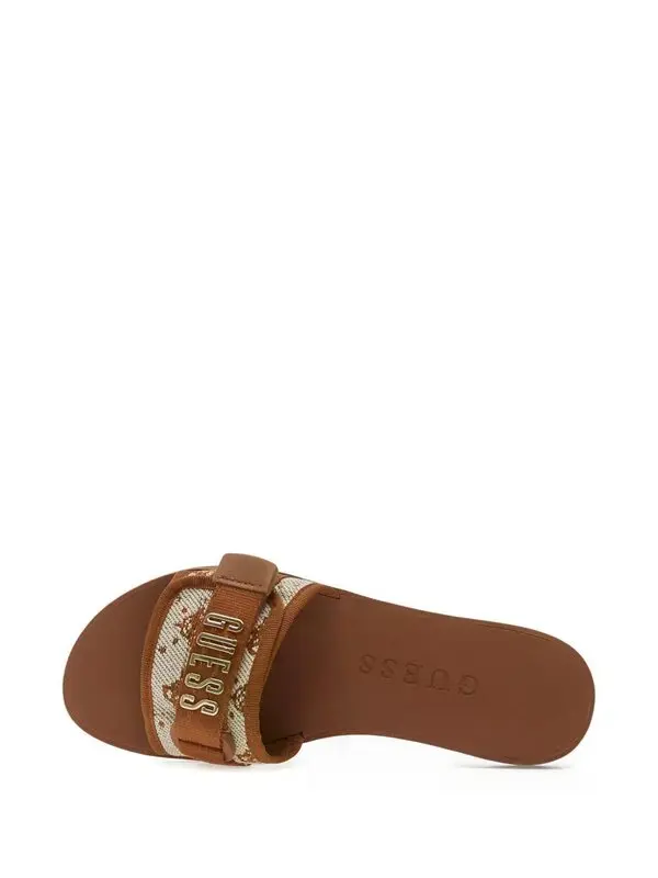 Guess Logo-plaque Touch-strap Sandals