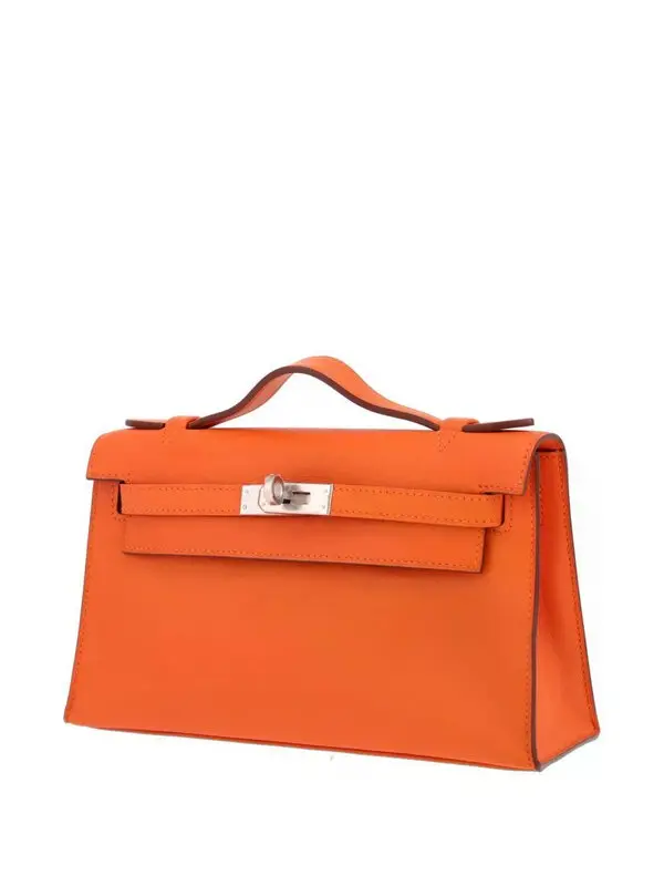Hermès 2009 Kelly Clutch Bag - Orange