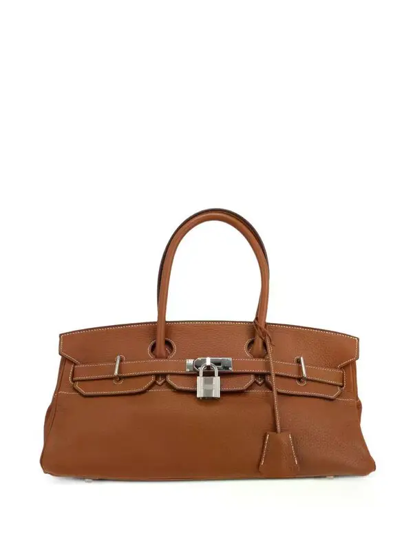 Hermès 2008 Birkin Shoulder Tote Bag - Brown