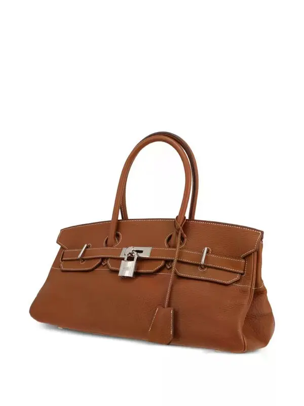 Hermès 2008 Birkin Shoulder Tote Bag - Brown
