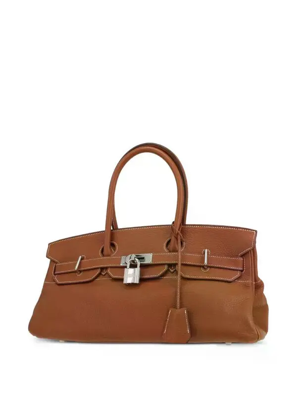 Hermès 2008 Birkin Shoulder Tote Bag - Brown