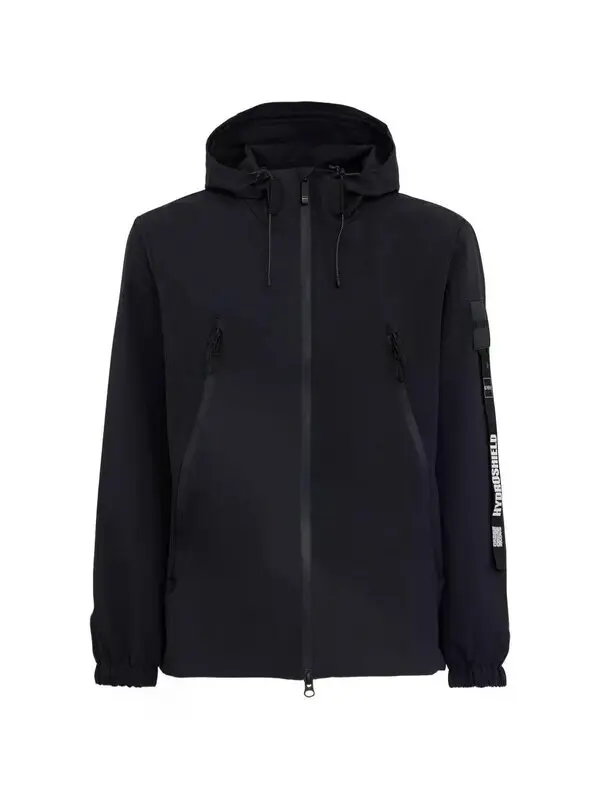 OUTHERE Logo-patch Hooded Jacket - Blue
