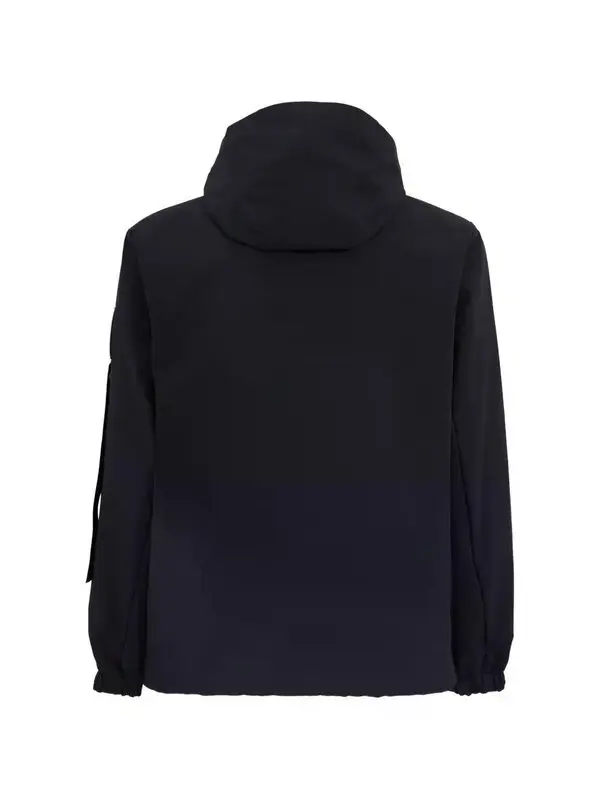 OUTHERE Logo-patch Hooded Jacket - Blue