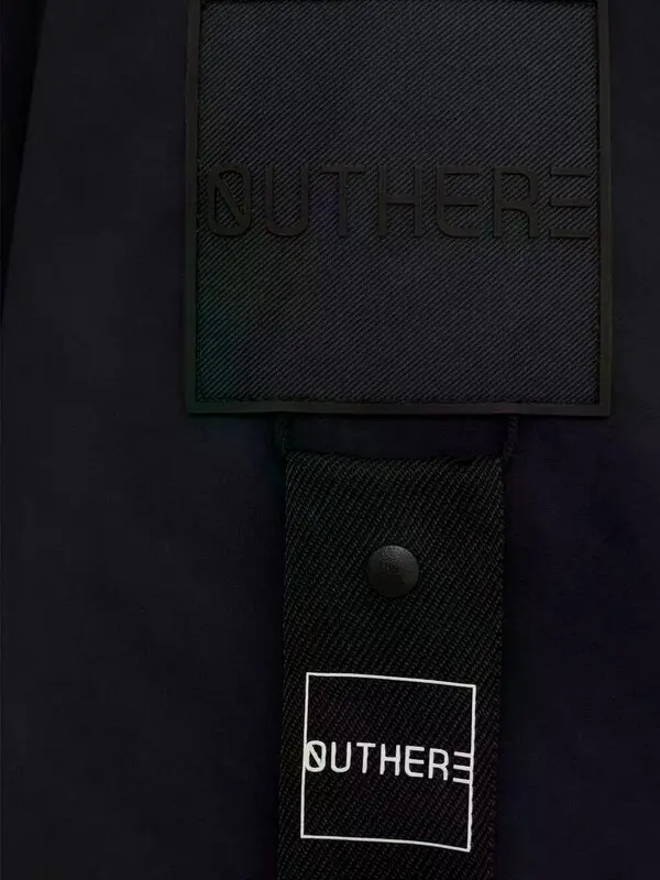 OUTHERE Logo-patch Hooded Jacket - Blue