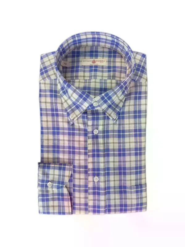 Luciano Barbera Checked Buttoned Shirt