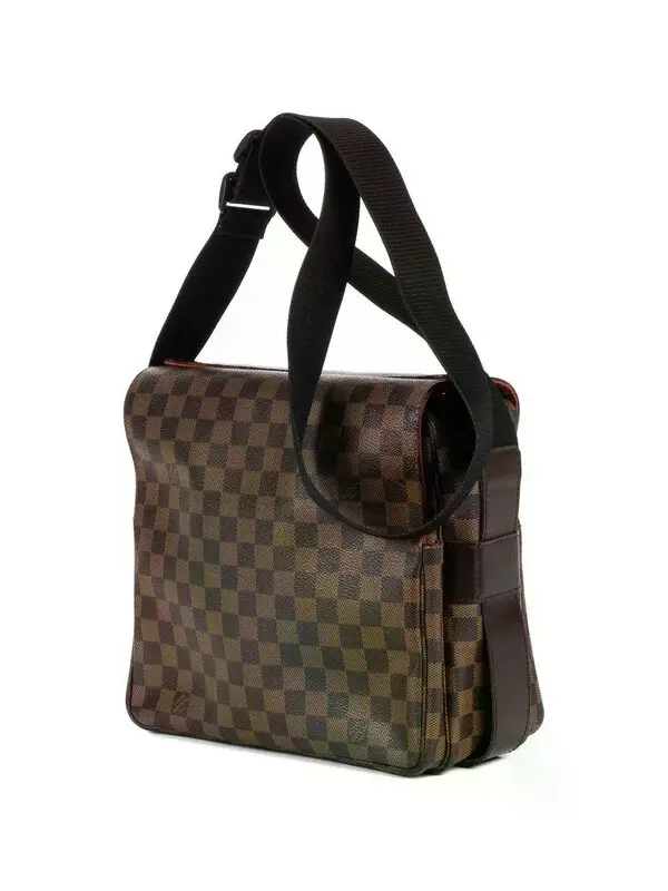 LOUIS VUITTON Damier Ebene Naviglio Messenger Bag - Brown