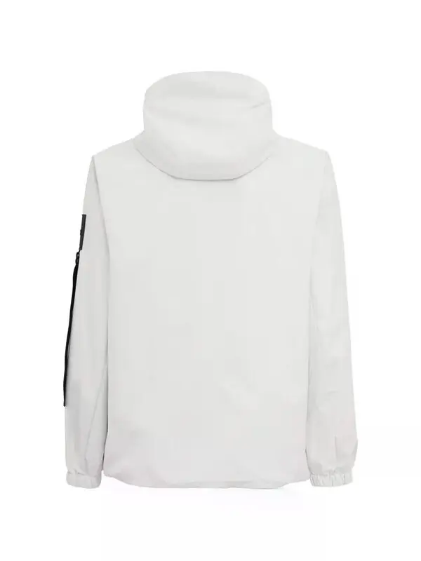 OUTHERE Logo-patch Hooded Jacket - Neutrals