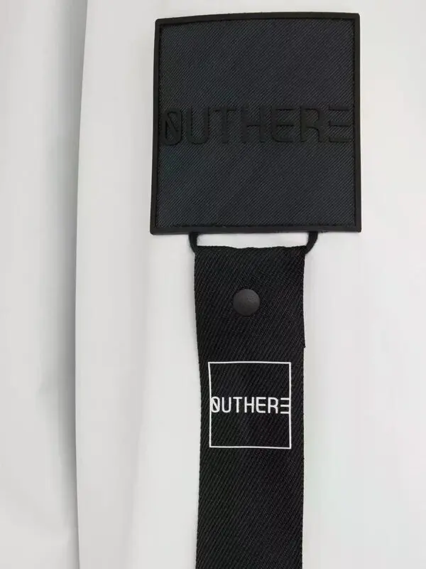 OUTHERE Logo-patch Hooded Jacket - Neutrals
