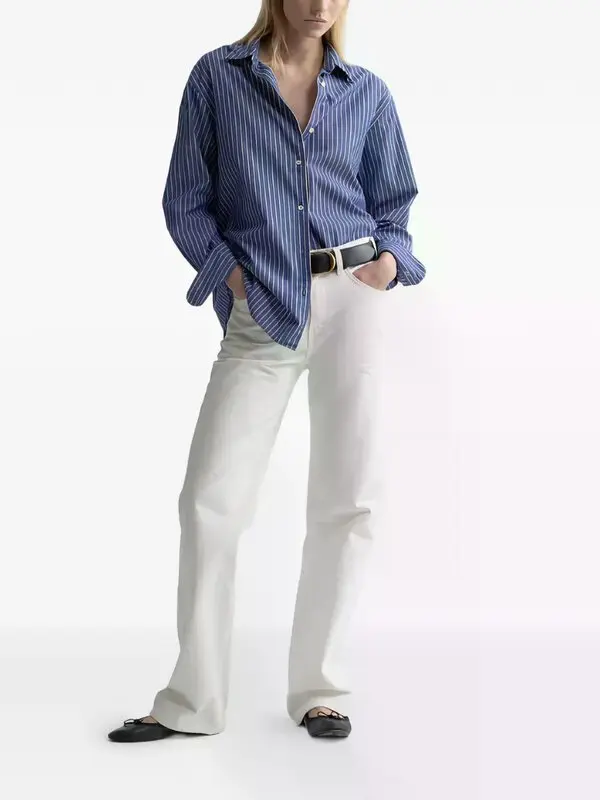 NILI LOTAN Yorke Striped Shirt