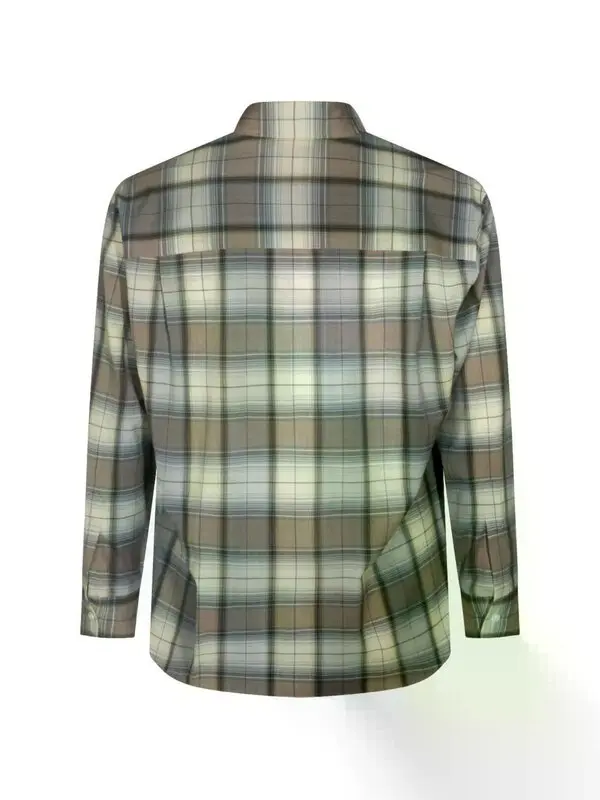 Auralee Check-pattern Shirt - Grey