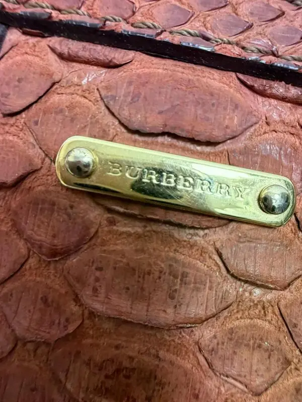 Burberry Nevinson Python Bowling Bag