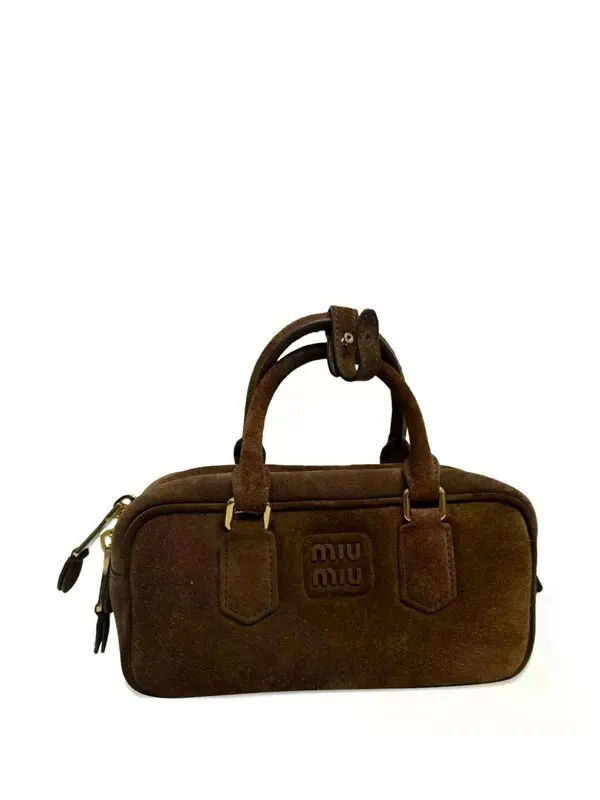 Miu Miu Arcadie Padded Top-handle Bag - Brown