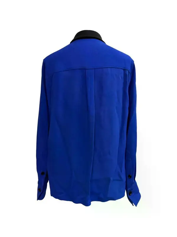 JOSEPH Two-tone Button-down Blouse