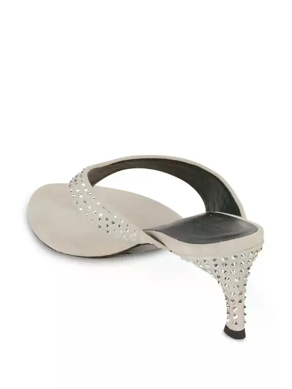 ROTATE BY BIRGER CHRISTENSEN Stud-embellished Leather Sandals