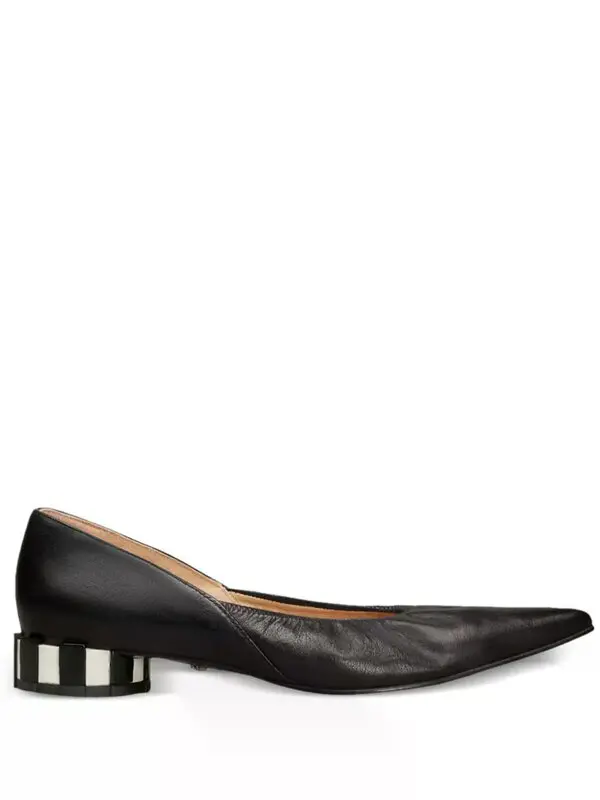 AMI Paris Pointed-toe Leather Pumps