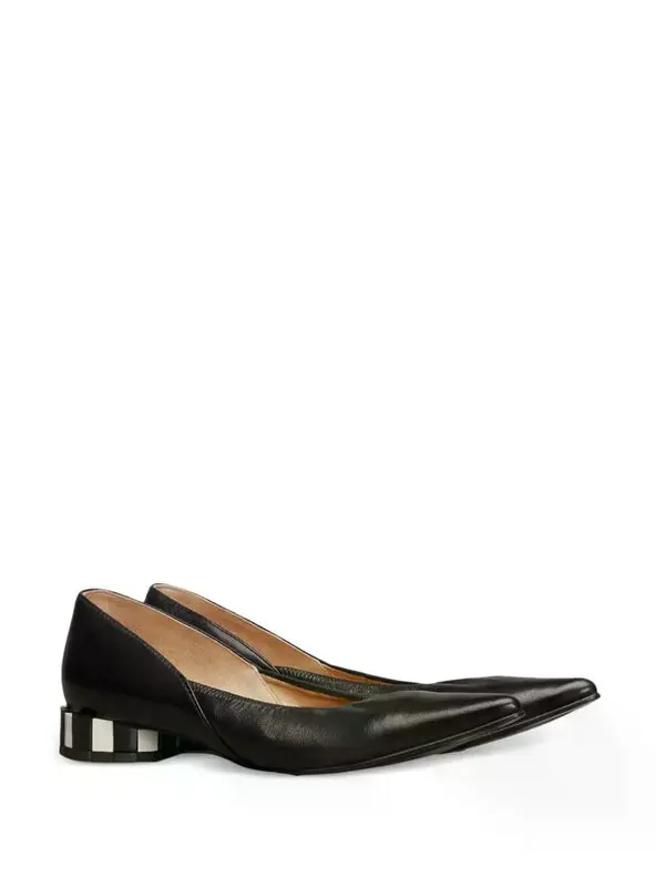 AMI Paris Pointed-toe Leather Pumps