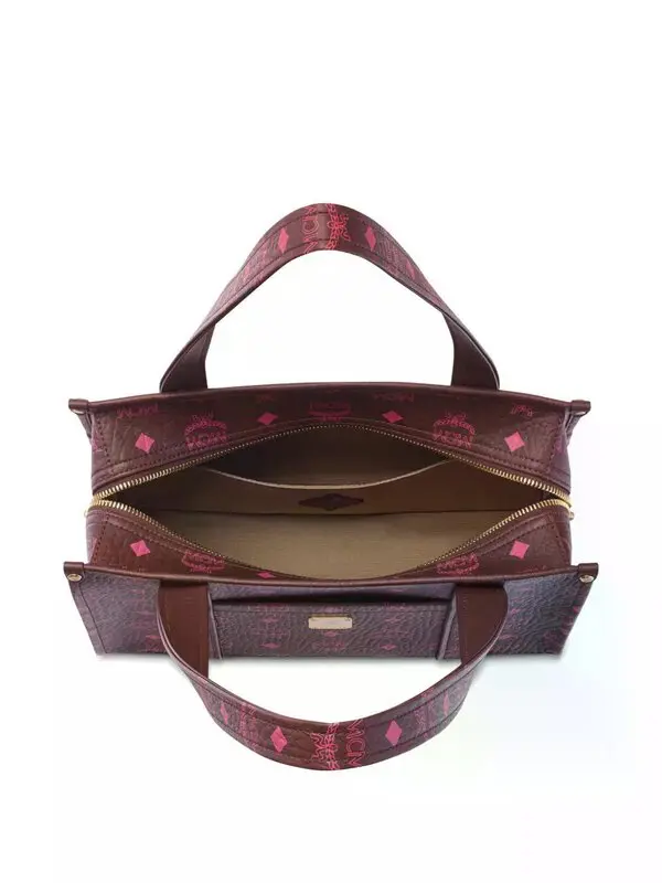 Mcm Small Aren Visetos Tote Bag