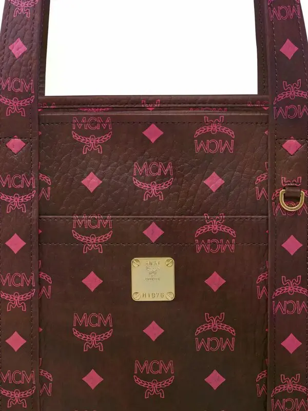 Mcm Small Aren Visetos Tote Bag