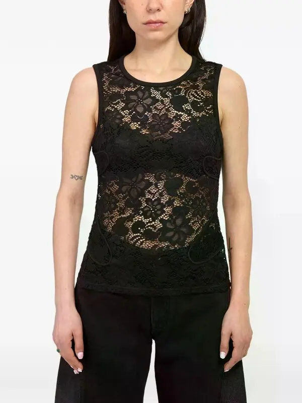 Eckhaus Latta Seraph Lace Tank Top