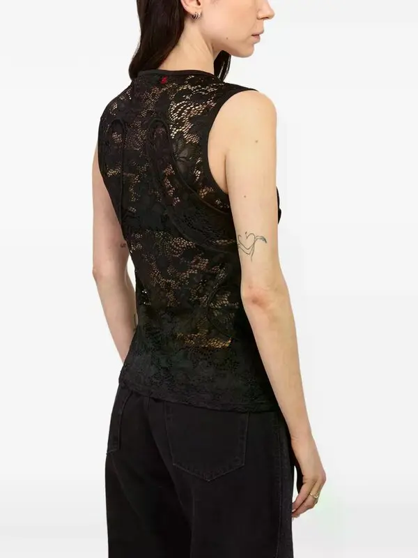 Eckhaus Latta Seraph Lace Tank Top