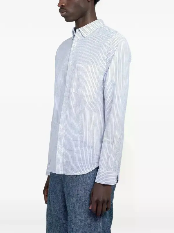 MINIMUM Colt Striped Seersucker Shirt