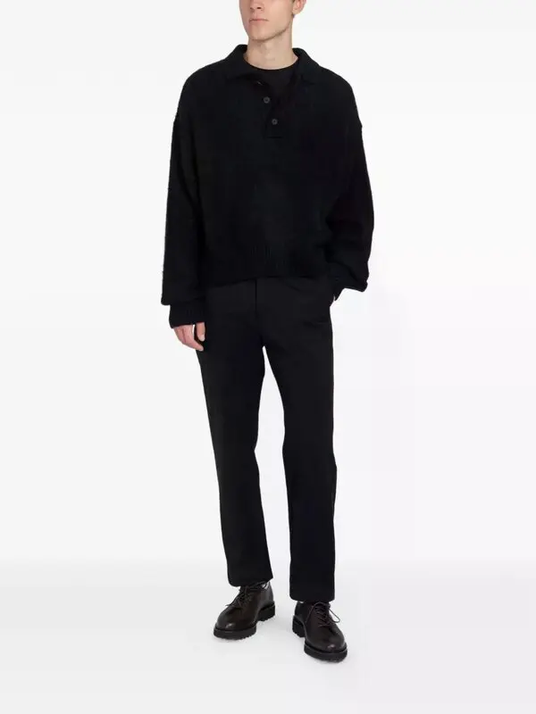 Studio Nicholson Brushed Polo Collar Sweater