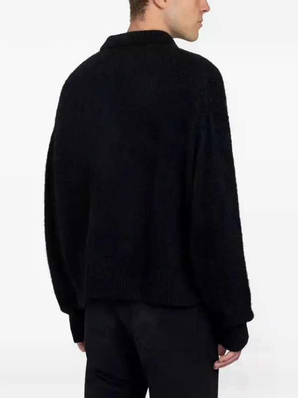 Studio Nicholson Brushed Polo Collar Sweater