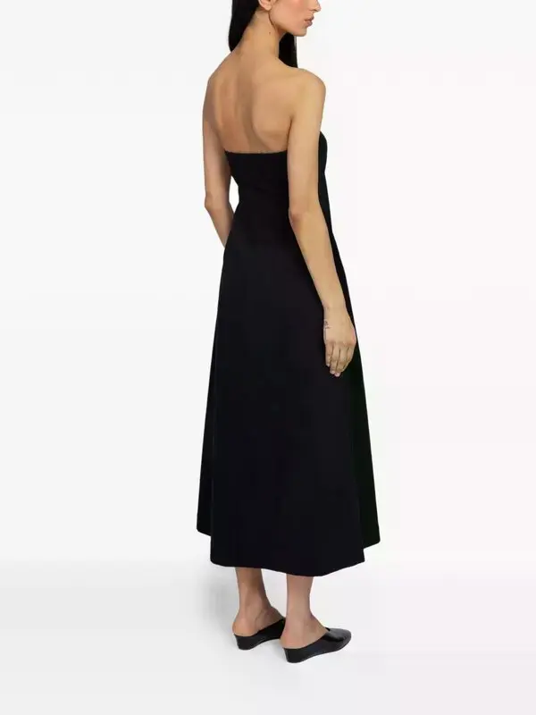 SAMSOE SAMSOE Sahya Strapless Button-front Dress