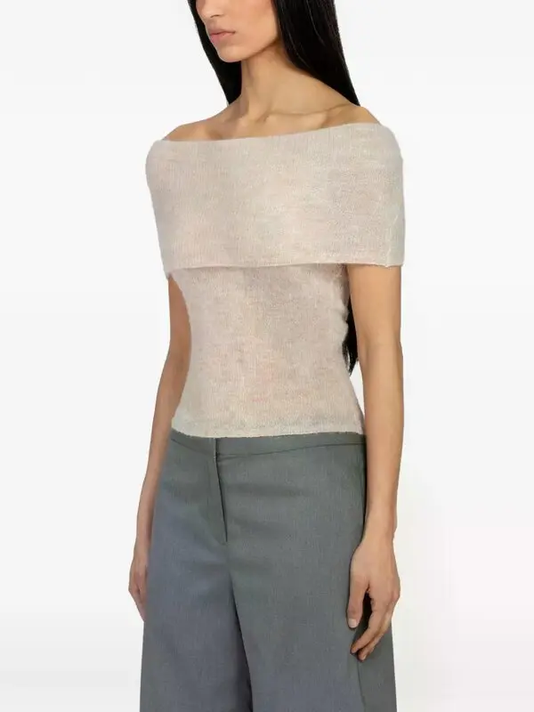 SAMSOE SAMSOE Sahera Off-the-shoulder Foldover Top