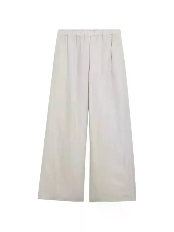 Max Mara Elasticated Waist Wide-leg Trousers - Neutrals
