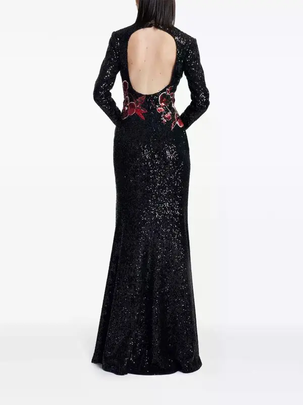 Elie Saab Embroidered Sequinned Gown