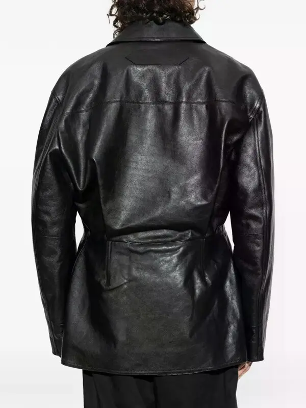 Jacquemus The Gardian Leather Button-up Jacket