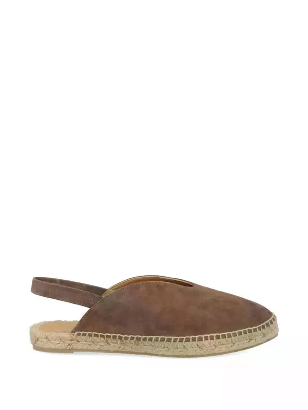CastaÑer Suede Slingback Espadrilles - Brown