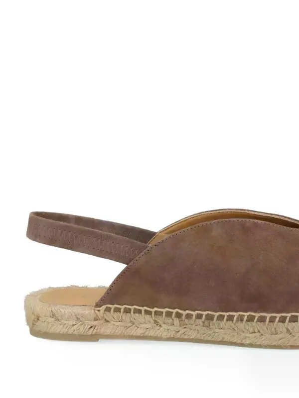 CastaÑer Suede Slingback Espadrilles - Brown