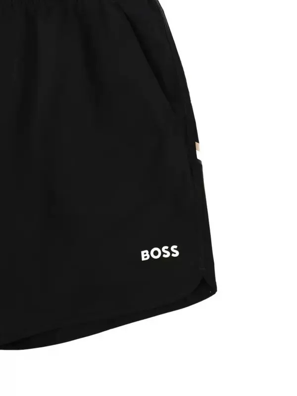 Hugo Boss Logo-print Elasticated Shorts