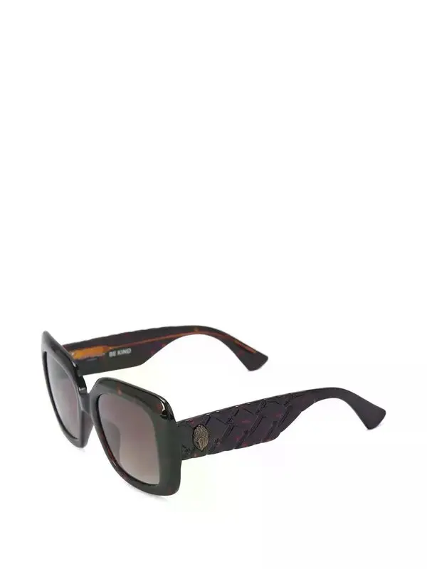 Kurt Geiger Tortoiseshell Eagle-plaque Sunglasses