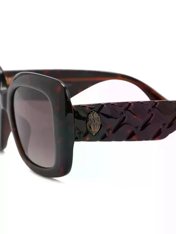 Kurt Geiger Tortoiseshell Eagle-plaque Sunglasses