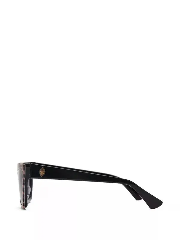Kurt Geiger Leopard Print Square Frame Sunglasses
