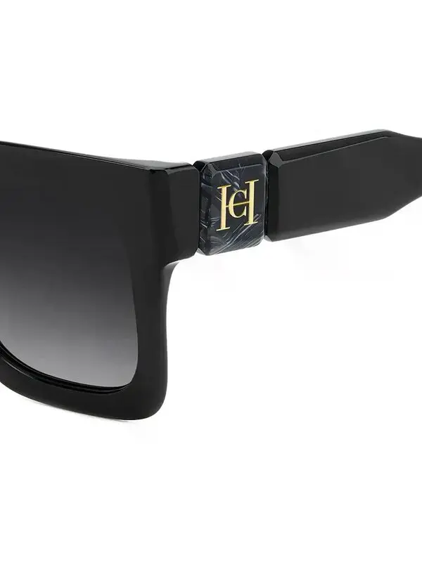 Carolina Herrera Logo-plaque Square-frame Sunglasses