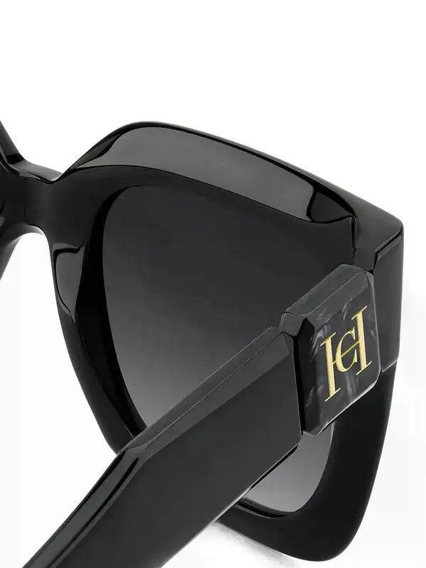 Carolina Herrera Logo-plaque Square-frame Sunglasses