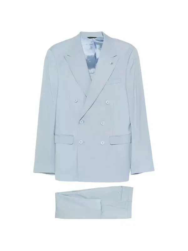 MANUEL RITZ Double-breasted Peak-lapel Suit
