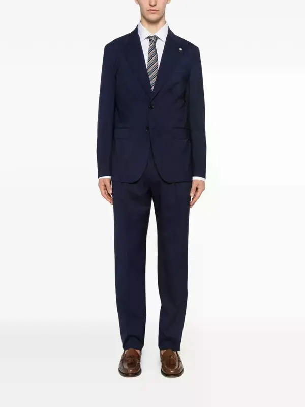 MANUEL RITZ Single-breasted Suit - Blue