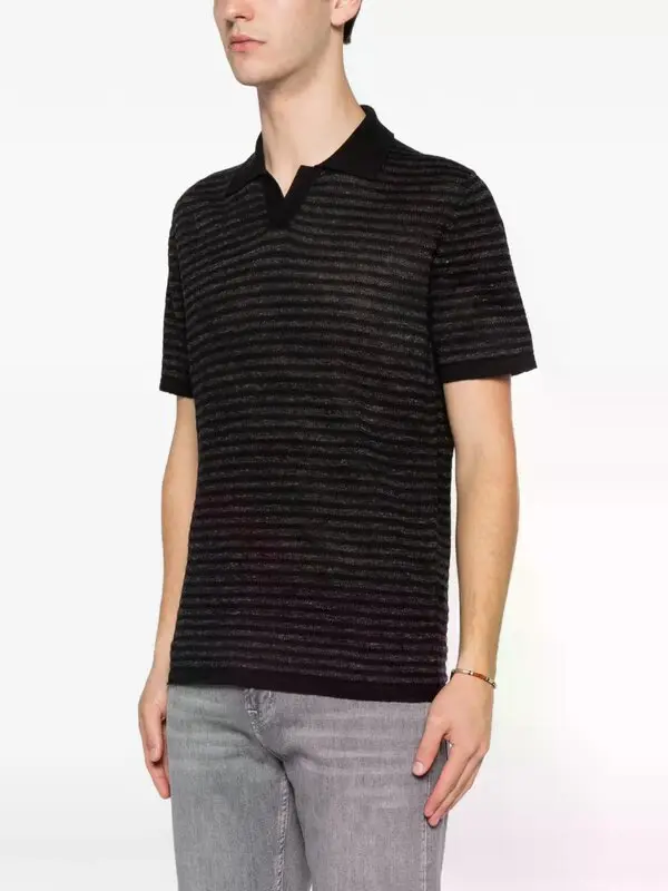 ROBERTO COLLINA Striped Knit T-shirt