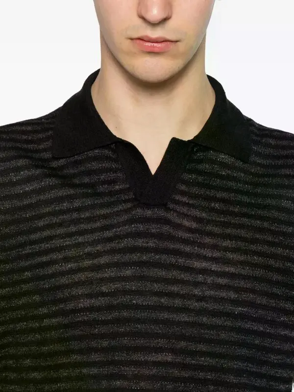 ROBERTO COLLINA Striped Knit T-shirt