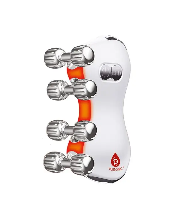 PURSONIC 5-in-1 Led Light Therapy Skin Roller Massager - White